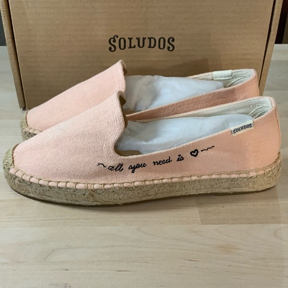 Soludos | Shoes | Soludos All You Need Pink Espadrille Nib Jute Slip On ...